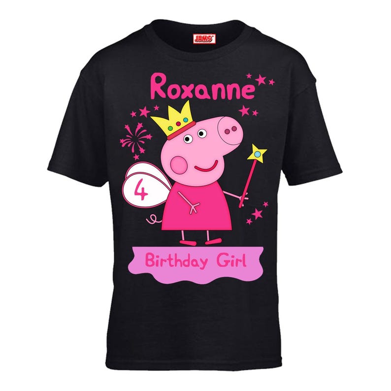 Personalised Peppa Pig Birthday Celebration T-shirt - Etsy