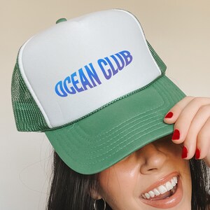 Ocean Club Hat, Beach Hat, Ocean Cap, Summer Vacation Hat, Ocean ...
