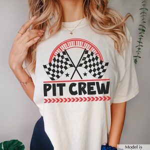 Pit Crew Shirt Matching Race Car Shirt Checkered Flag Shirt - Etsy