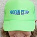 Ocean Club Hat, Beach Hat, Ocean Cap, Summer Vacation Hat, Ocean ...