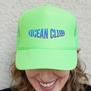 Ocean Club Hat, Beach Hat, Ocean Cap, Summer Vacation Hat, Ocean ...