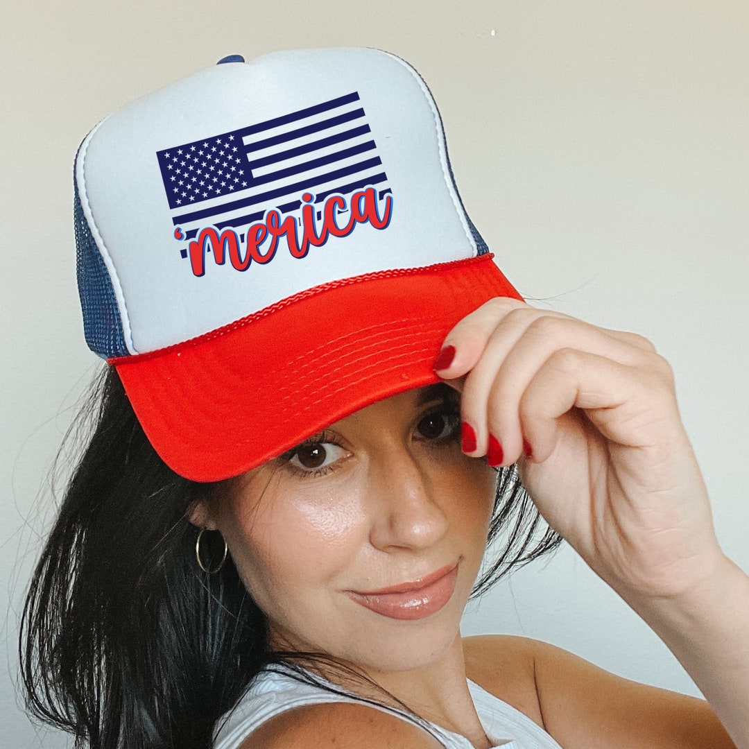 Merica Baseball Cap, Fourth of July Hat, Merica Caps, 4th of July Hat ...