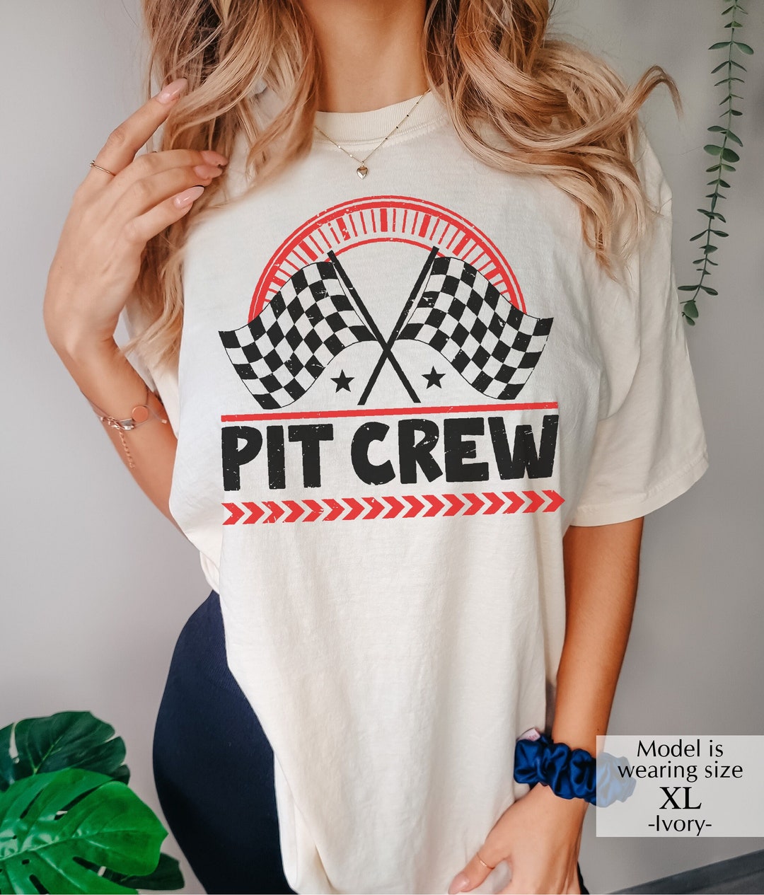 Pit Crew Shirt, Matching Race Car Shirt, Checkered Flag Shirt, Drag Racing Gift, Comfort Color ...