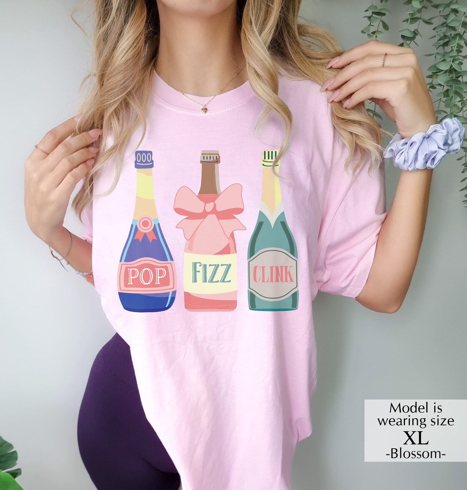 Pop Fizz Clink Shirt Comfort Color Bride T-shirt Champagne - Etsy