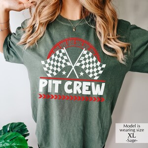 Pit Crew Shirt, Matching Race Car Shirt, Checkered Flag Shirt, Drag ...