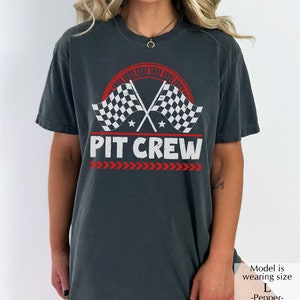 Pit Crew Shirt, Matching Race Car Shirt, Checkered Flag Shirt, Drag ...
