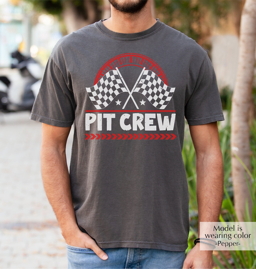 Pit Crew Shirt Matching Race Car Shirt Checkered Flag Shirt - Etsy