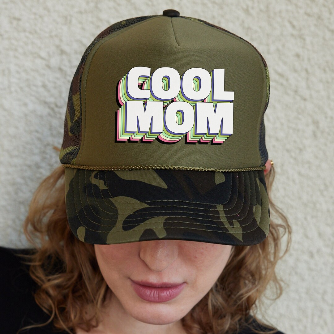 Cool Mom Hat, Mama Trucker Hat, Cool Mom Baseball Hat, Mom Trucker Hat ...