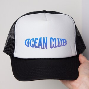 Ocean Club Hat, Beach Hat, Ocean Cap, Summer Vacation Hat, Ocean ...