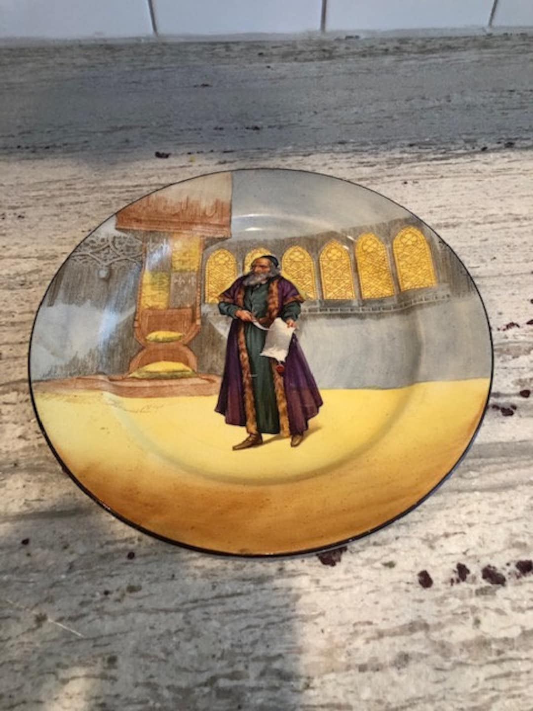 Royal Doulton Dinner Plate / Shylock / Very Good Condition/ Dickens/10 ...