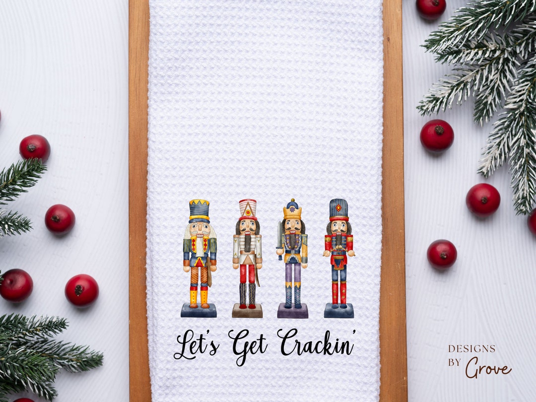 Nutcracker Towel, Holiday Tea Towel, Nutcracker Xmas, Secret Santa Gift ...