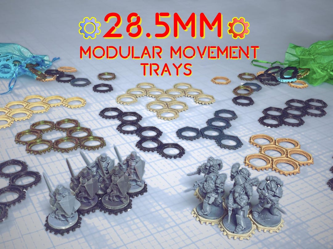 28.5mm Round Movement Trays for Warhammer 40k & Age of Sigmar - Etsy