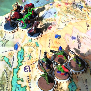 Movement Trays for Warhammer 40k ! 25mm, 28mm, 28.5mm, 32mm, 40mm Round ...