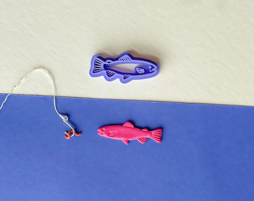 Trout Clay Cutter, Fish Clay Cutter, Summer Clay Cutter, Polymer Clay ...