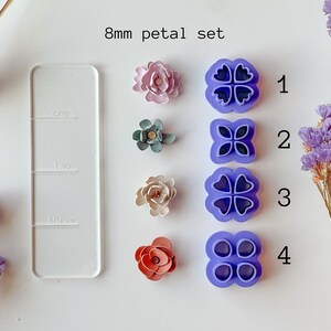 Petal Cutter Sets, Four Styles, 3 Different Sizes Available, 5mm, 8mm ...