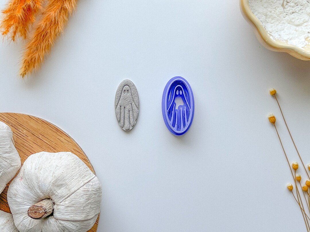 Ghost in the Mirror Clay Cutter, Halloween Clay Cutter Available in Two ...
