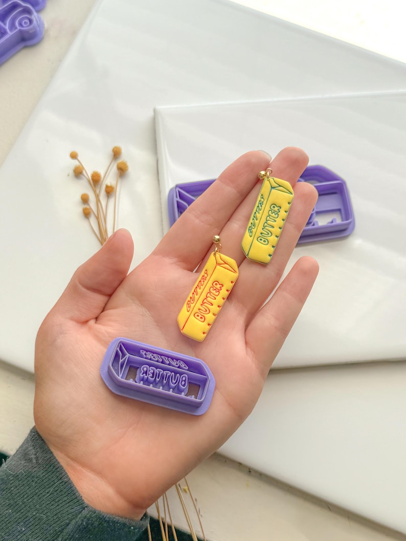 Butter Polymer Clay Cutter, Butter Stick Clay or Cookie Cutter, 1.5in ...