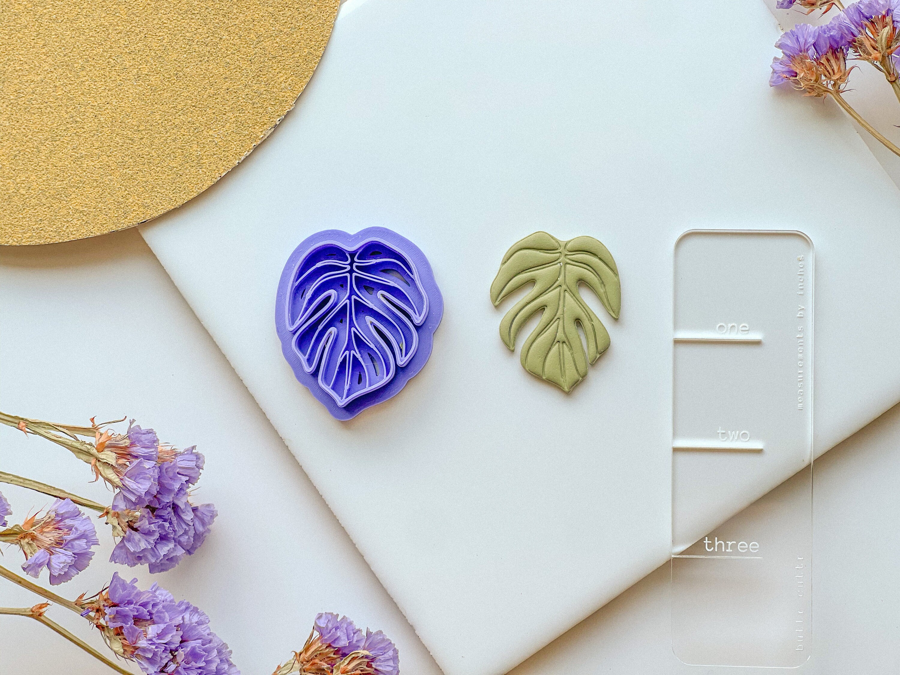 Plant Leaf Clay Cutters, Dangle and Statement Sizes, Stud Size ...