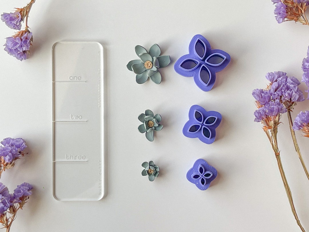 Petal Clay Cutter #2, 3 Different Sizes Available, 5mm, 8mm, 12mm ...