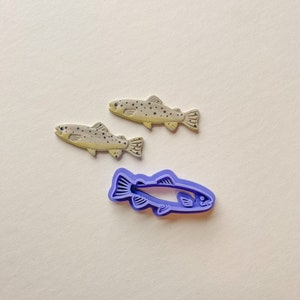 Trout Clay Cutter, Fish Clay Cutter, Summer Clay Cutter, Polymer Clay ...