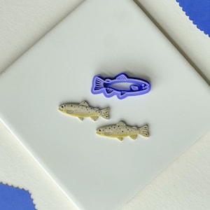 Trout Clay Cutter, Fish Clay Cutter, Summer Clay Cutter, Polymer Clay ...