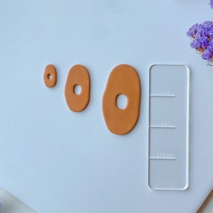 Set of 7 Donut Clay Cutters, Multiple Size Options, Polymer Clay ...