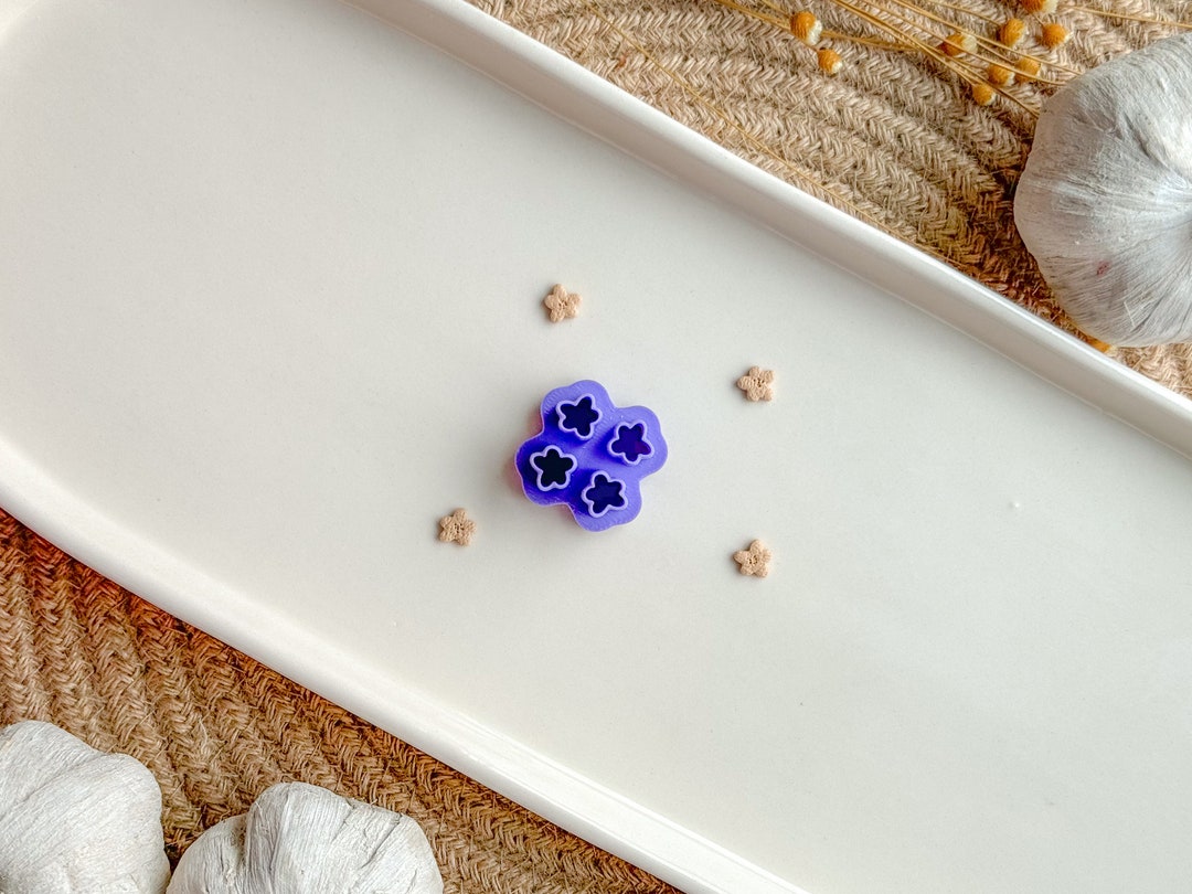 Micro Flower Clay Cutter, 8mm, Fall Clay Cutter, Polymer Clay Cutter - Etsy