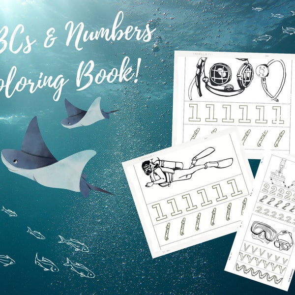 Swimming Coloring Page - Etsy