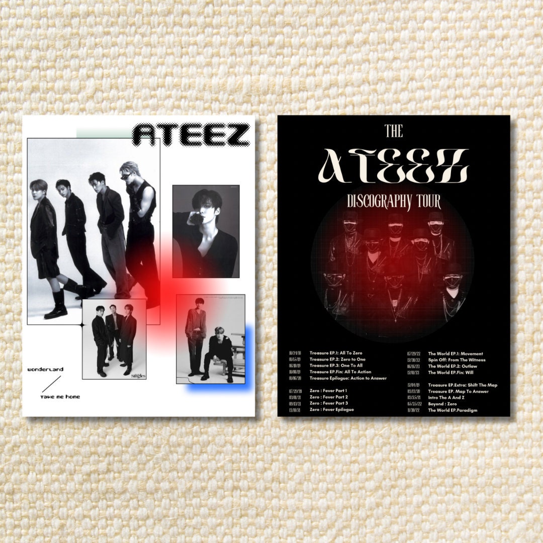 ATEEZ Group Letter Size Prints | Photo Print, Graphic Design, Collage ...