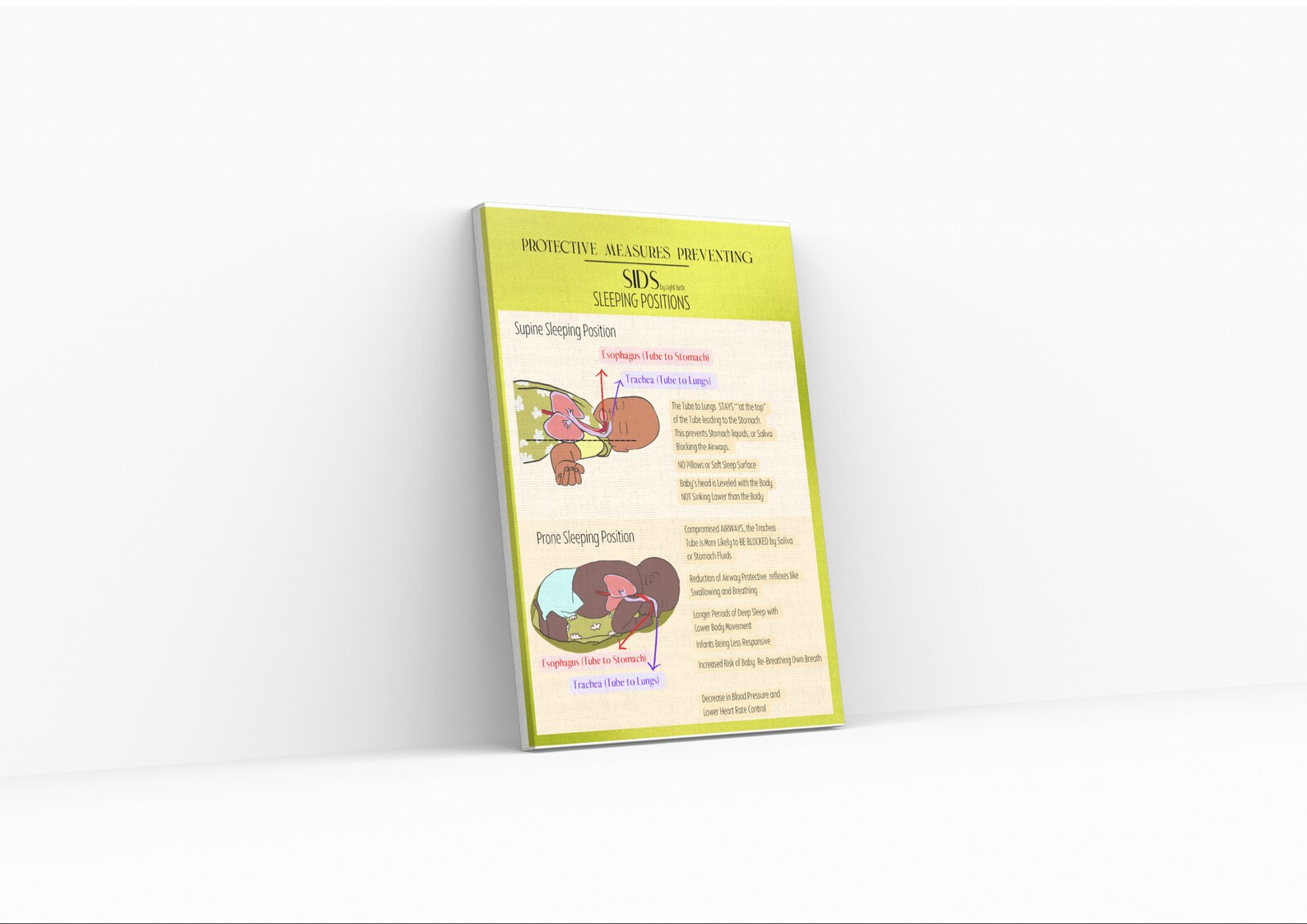 Safe Sleep Handout Baby Safe Sleep Poster Preventing SIDS - Etsy
