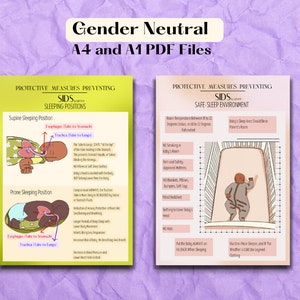 Safe Sleep Handout Baby Safe Sleep Poster Preventing SIDS - Etsy