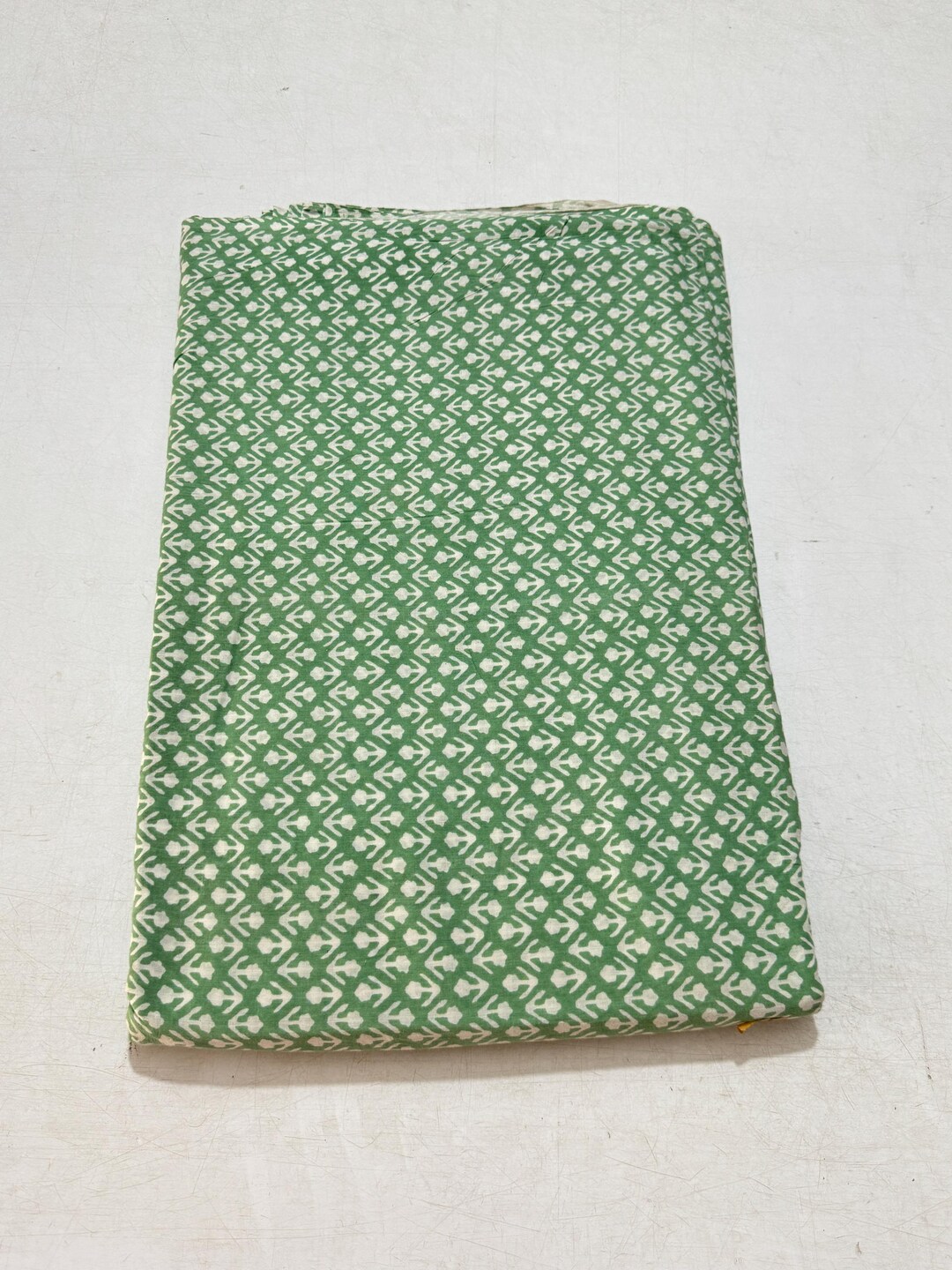 Hand Block Print Cotton Fabric: Floral Line, Lightweight Material - Etsy