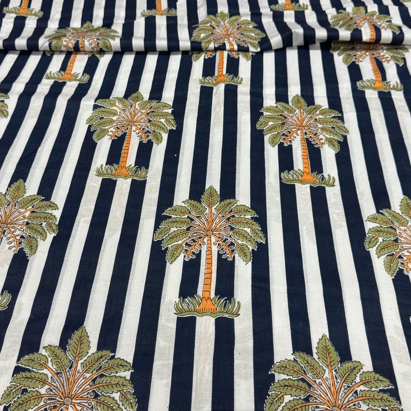 Palm Tree Fabric - Etsy Australia