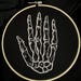 Skeleton Hand Embroidery Artwork - Etsy