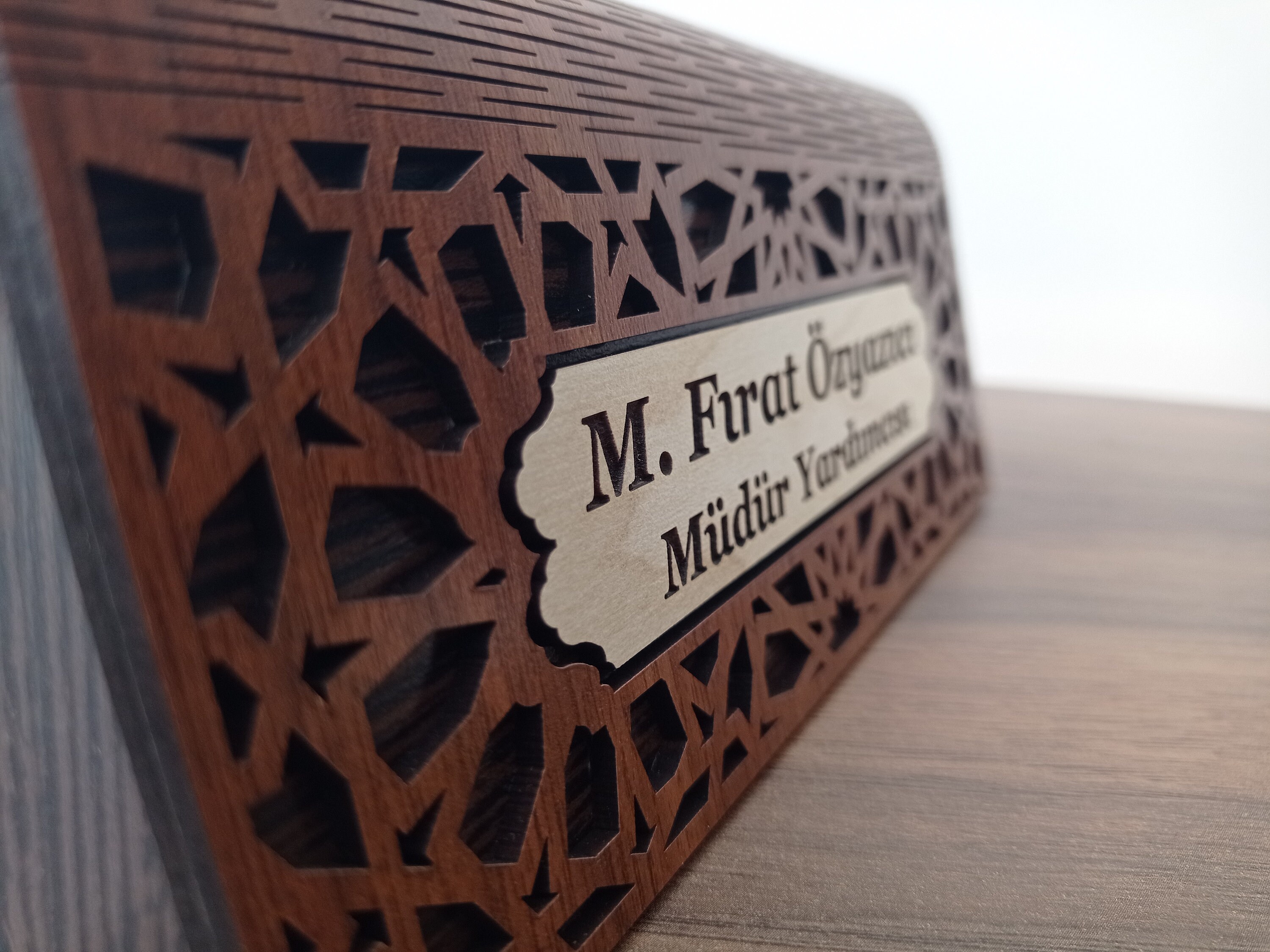 Personalized Wooden Desktop Name Plate, Wooden Desk Name Plate, Wooden ...