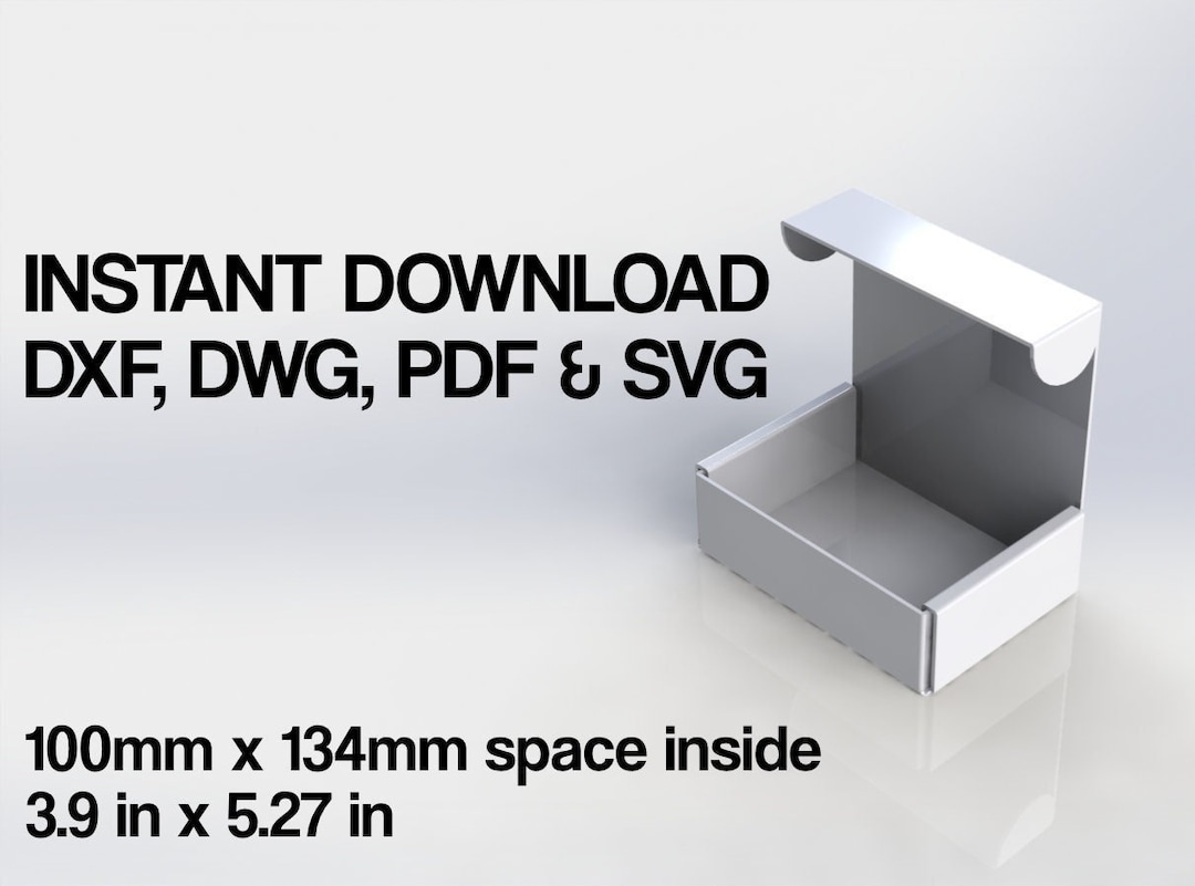 Box Template Instant Download Dxf Dwg Pdf Svg - Etsy