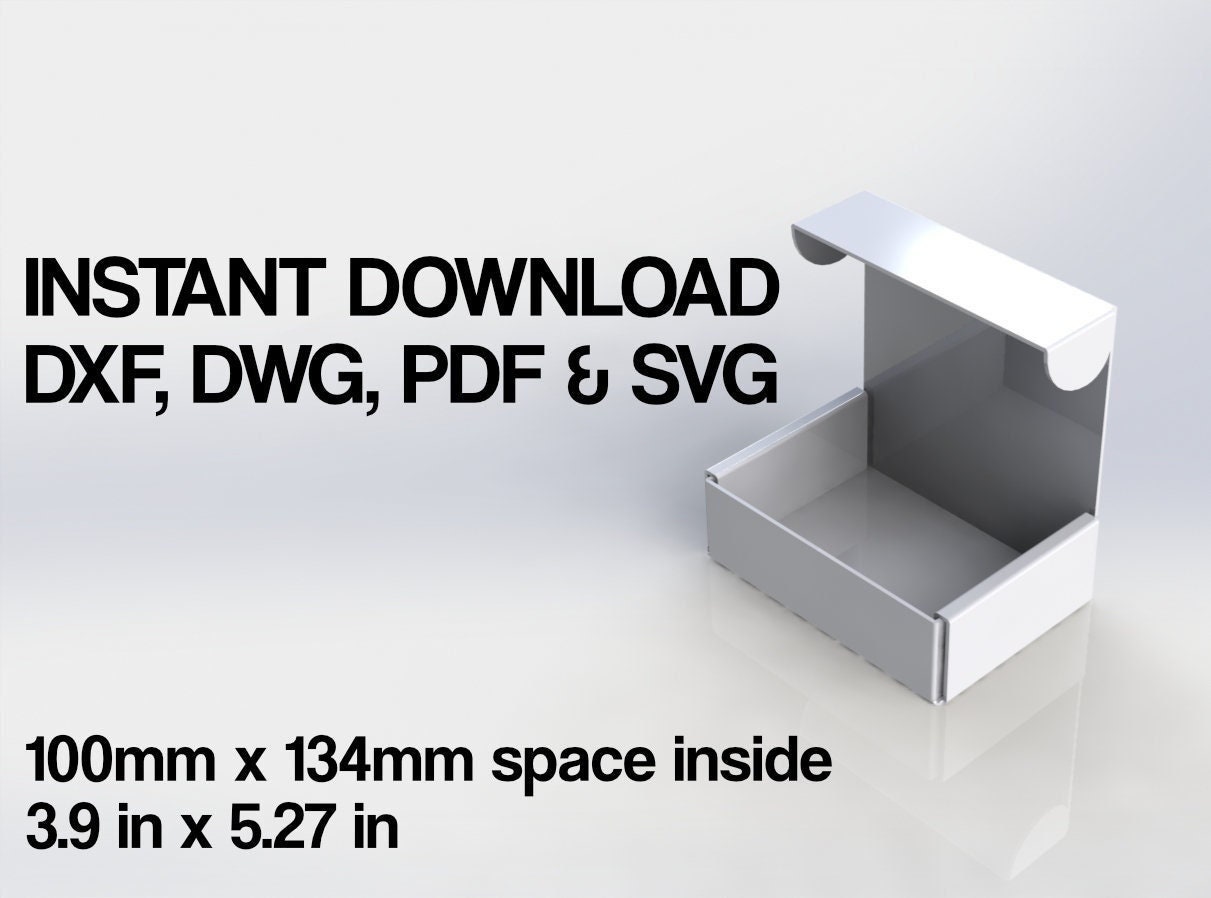 Box Template Instant Download Dxf Dwg Pdf Svg - Etsy