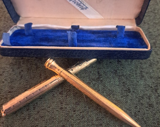 Nupoint Ring Top Set / 1920's Gold-filled Pen and Pencil Set W ...