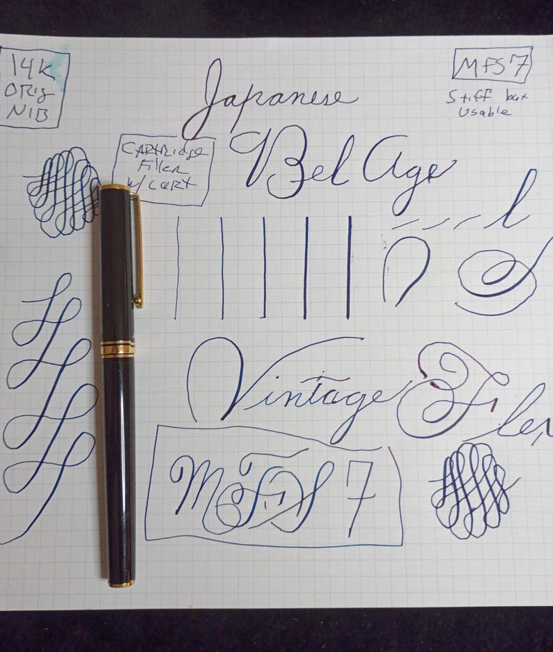 Bel Age/ Japanese/ Cartridge Filler/ 14K/ MFS7/ - Etsy