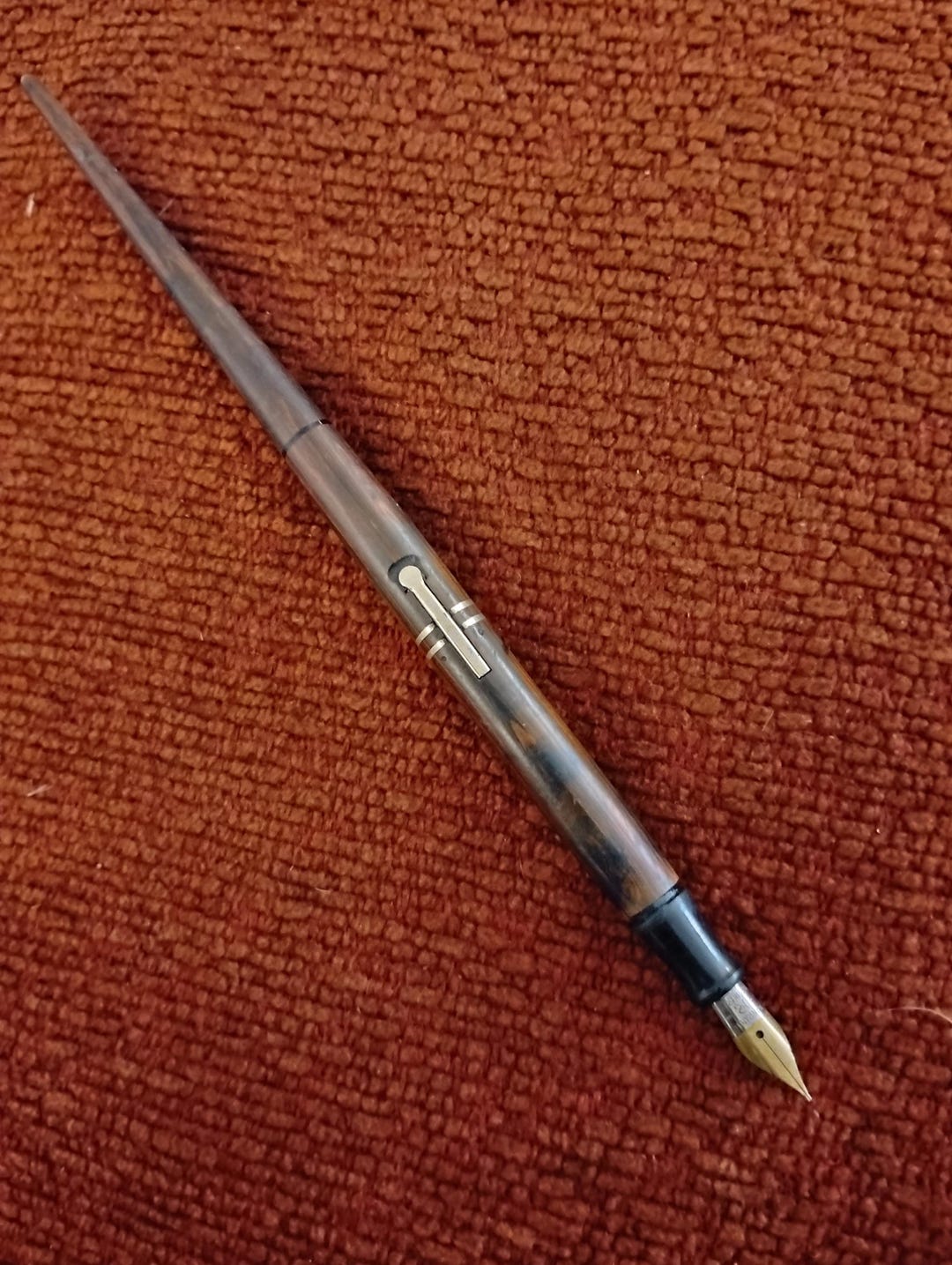 Wood Desk Pen / 1920's Real Wood Daily Writer / Very Unique French 3 ...