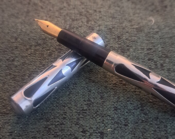 Silver Filigree Iver Hard Rubber / 1930s Vintage Fountain Pen / 3 MFS ...