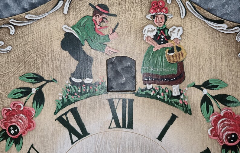 The Beautiful Clock Plate for Cuckoo Clocks is Hand-painted. - Etsy