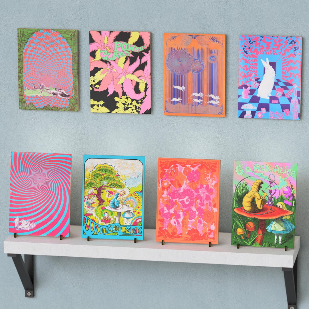 Psychedelic Artwork Ceramic Tiles - Decorative Tile - Home Decor Wall ...