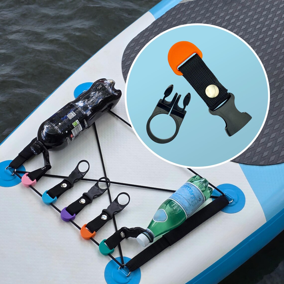 Paddle Board Bottle Holder - Kayak Drink Clip - ISUP Accessories ...