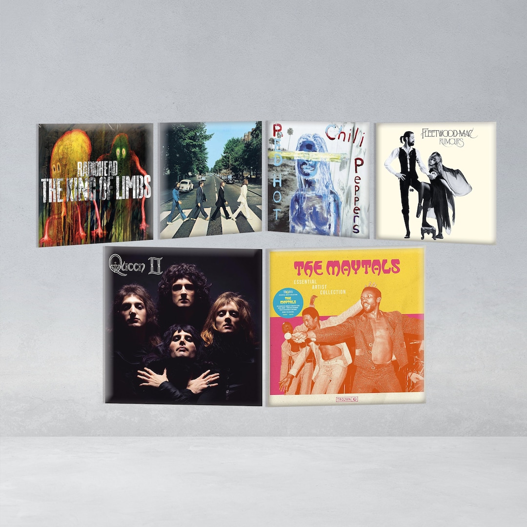 Personalised Album Art Cover Art Ceramic Tiles Records Vinyl Lover ...