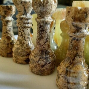 Marble Onyx Stone Chess Pieces for a Luxurious Gaming Experience. - Etsy