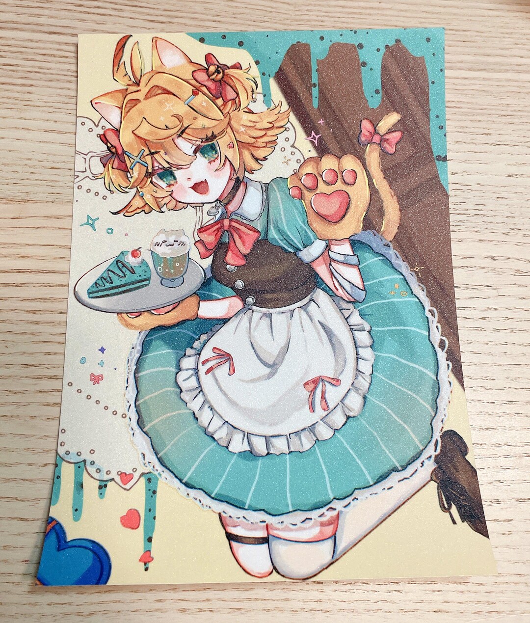 Dokibird Valentine Mint A5 Poster - Etsy