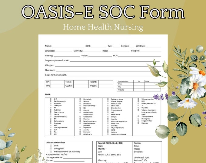 OASIS-E BIMS Cue Cards - Etsy