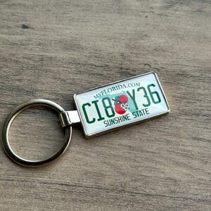 Car USA License Plate Keychain License Plate Keychain Custom Car ...