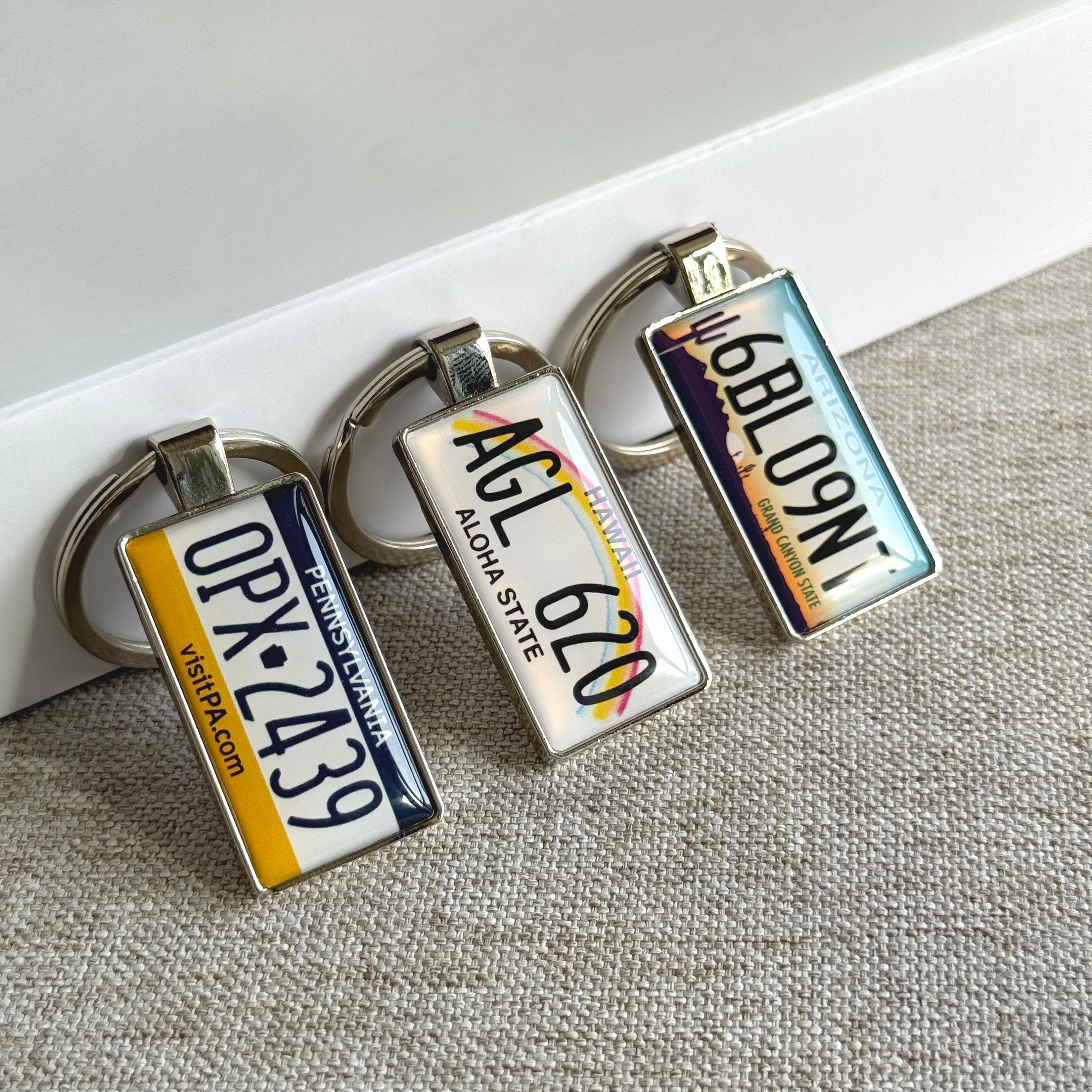 Pennsylvania License Plate Keychain Custom Car Keychain License Plate ...